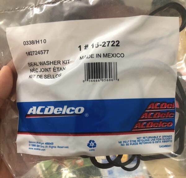 ชุดโอริงออย Chevrolet Cruze 1.8L , Chevrolet Sonic 1.6L (ทั้งชุด ...