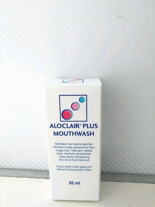 Aloclair Plus Mouthwash 60ml meredakan Nyeri pada rongga mulut Obat ...