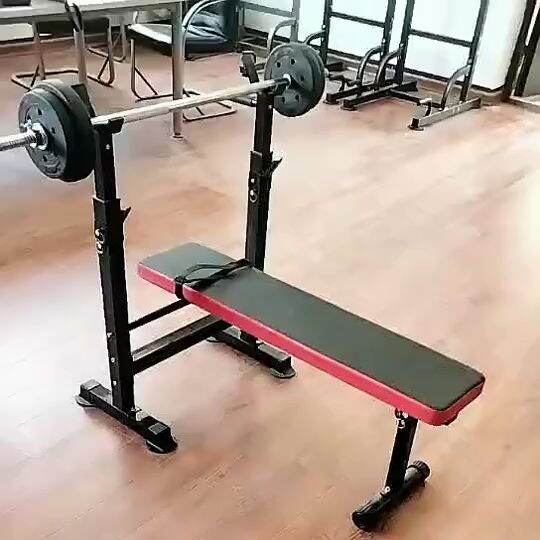 Bench Press Adjustable Multi Gym Weight Bench Barbell Alat Olahraga ...