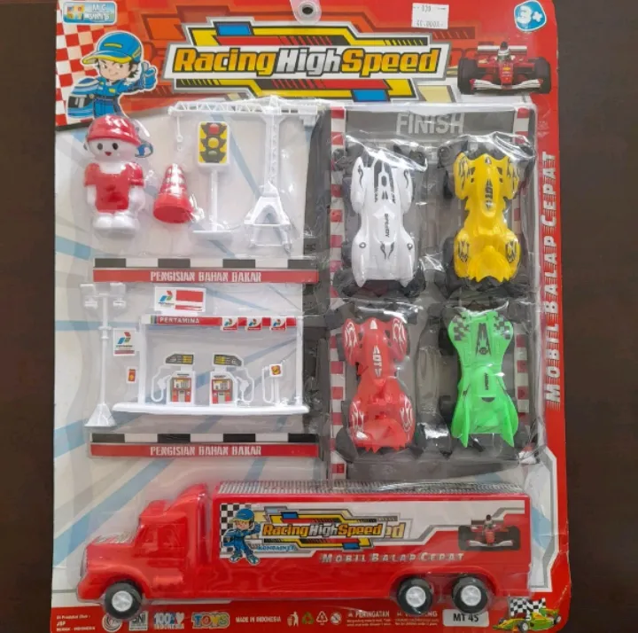 Mainan Mobil Box Panjang Plus Tamia Set Besar / Mainan Anak Mobil Truk ...