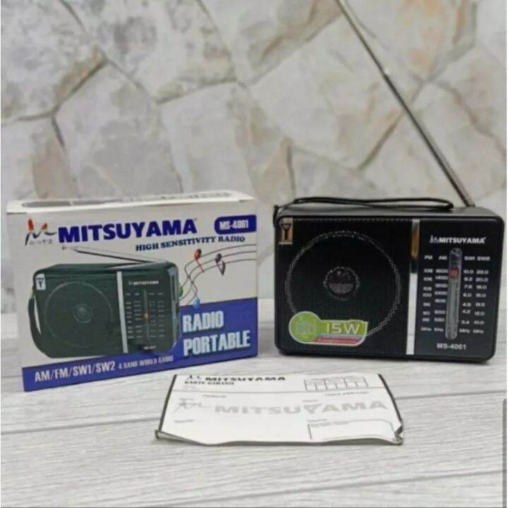 RADIO PORTABEL MODEL MITSUYAMA / Bayar Ditempat - Radio S peaker Portable 4 Band Mini MITSUYAMA ...