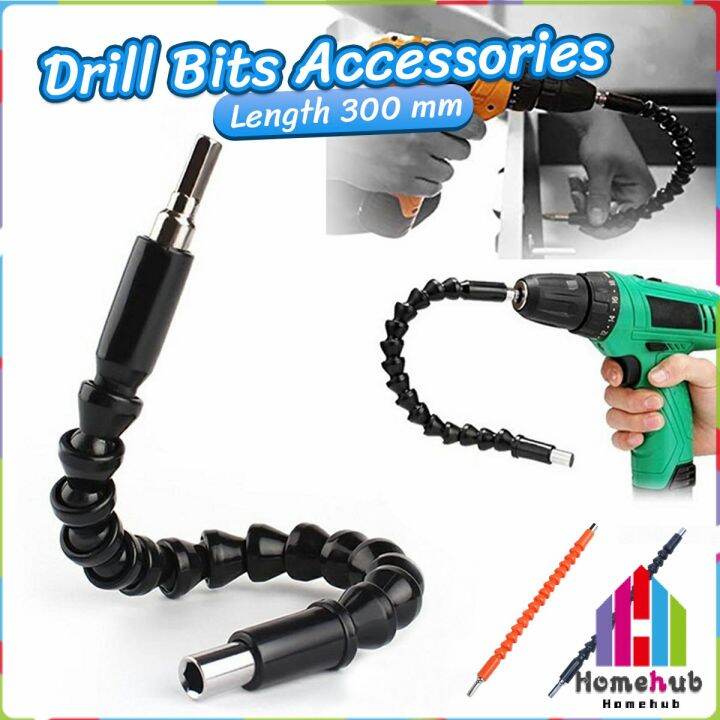 Homehub 300mm Snake Drill Bit Screw Driver Extender Universal Snake ...