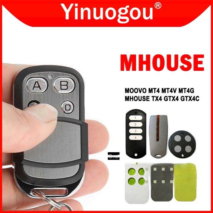 MHOUSE MYHOUSE GTX4 TX4 GTX4C MOOVO MT4 MT4V MT4G Garage Door Remote ...