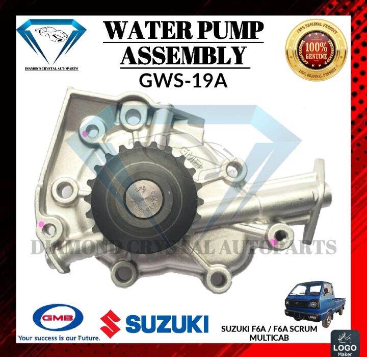 GMB WATER PUMP SUZUKI F6A CARRY / ALTO / CERVO (12 VALVES) GWS-19A "GMB ...