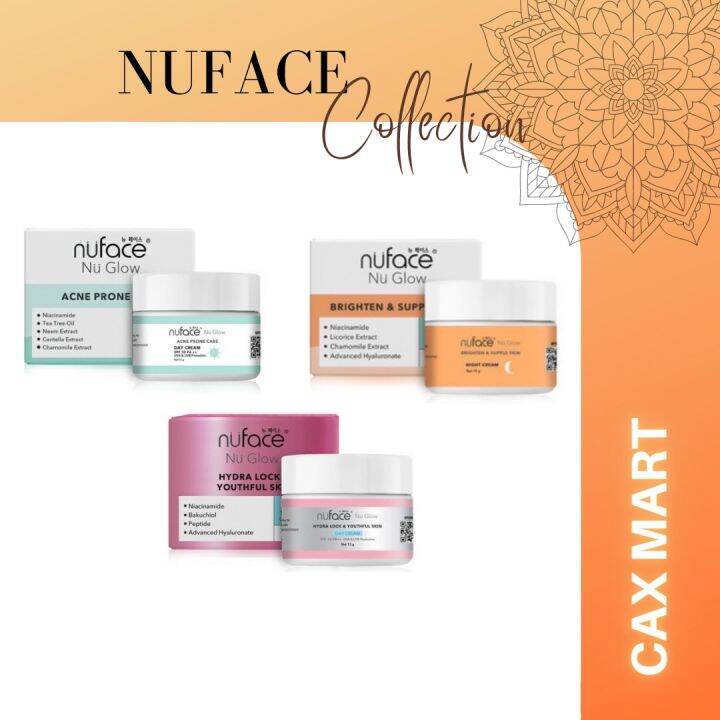 NUFACE Nu Glow Day Cream & Night Gel | Lazada Indonesia