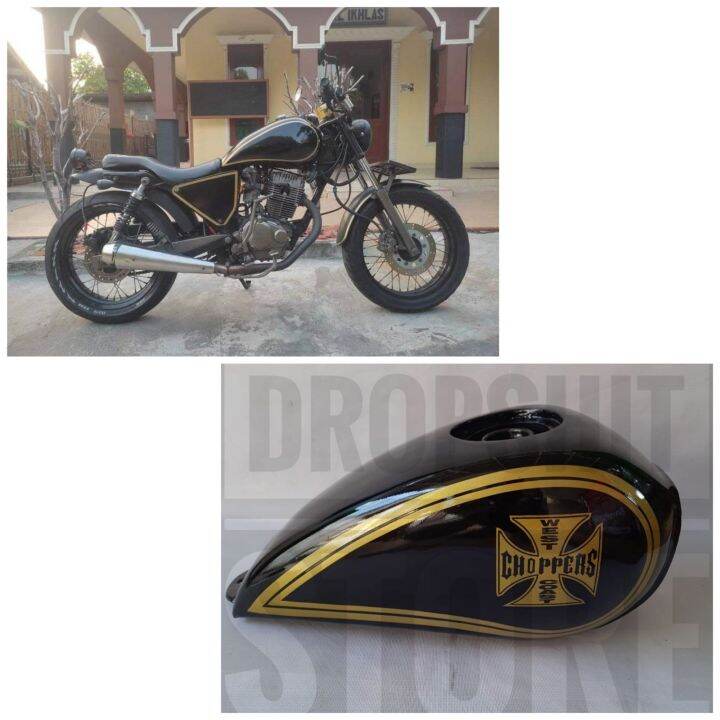 Tangki custom japstyle Scrambler bratstyle bober TUTUP NINJA | Lazada ...