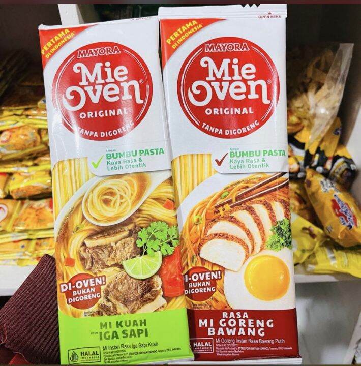 MIE OVEN MAYORA 71gr MIE LURUS MIE KUAH RASA IGA SAPI | Lazada Indonesia