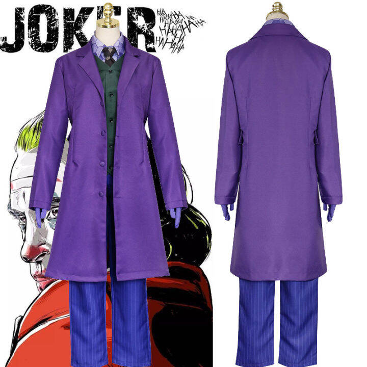 DC Movie Joaquin Phoenix Joker Cosplay Costume Arthur Fleck Purple Suit ...