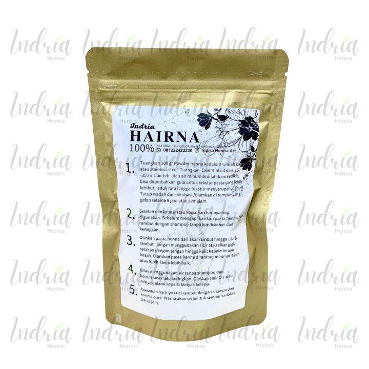 Henna Rambut perwarna alami organik uban | Lazada Indonesia