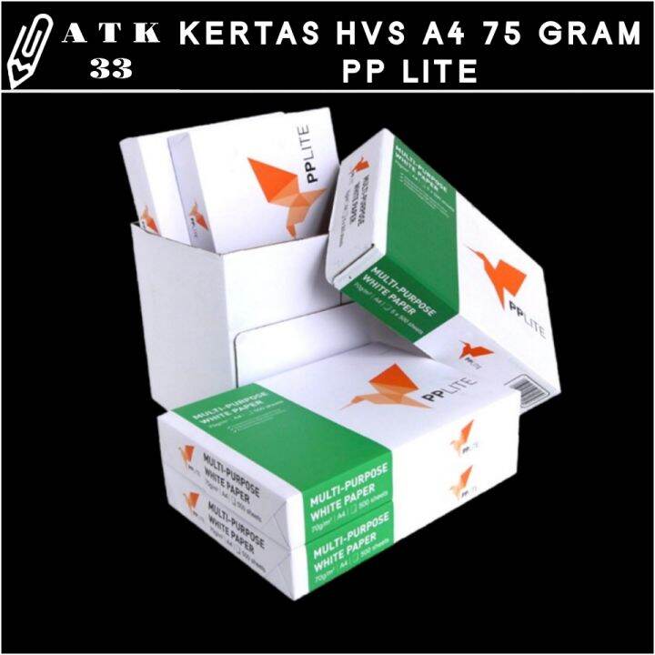 Kertas HVS A4 75 Gram PP Lite Per 200 Lembar ( ECER ) | Lazada Indonesia