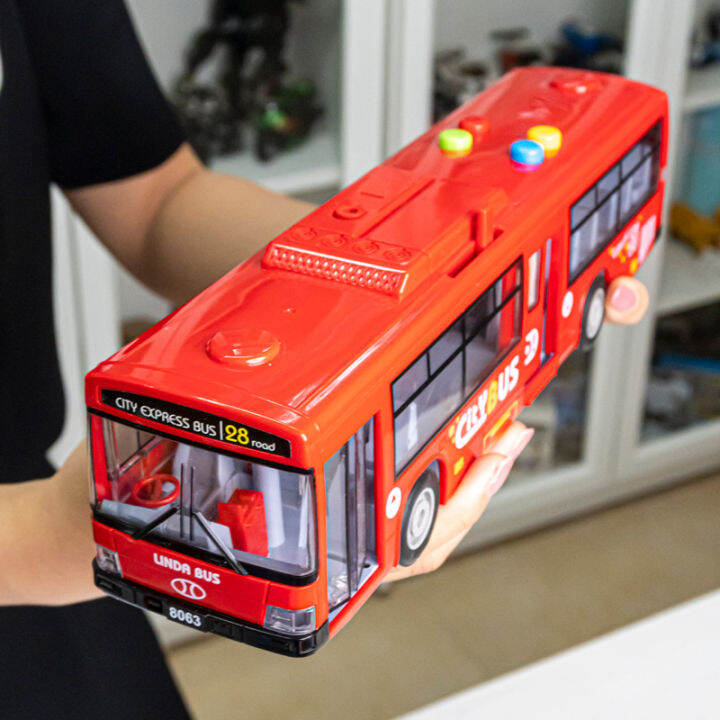 Extra Large Size Public Bus Toy Car Boy's Drop-Resistant Double-Decker ...