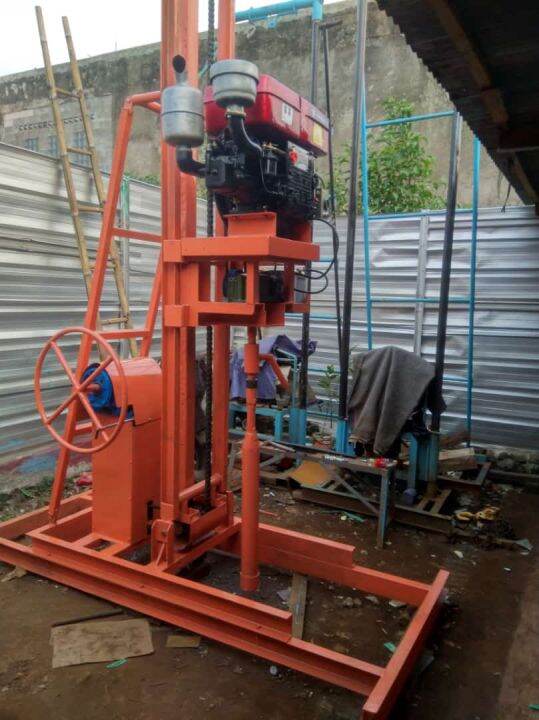 Mesin bor tanah diesel type power rig menara kotak Double Gearbox ...