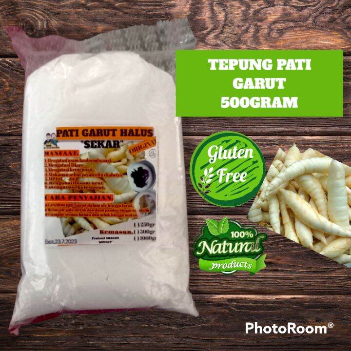 500GRAM-TEPUNG PATI GARUT ORIGINAL/TEPUNG GARUT ASLI/ PATI GARUT ASLI ...