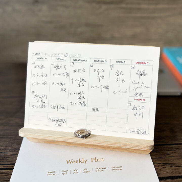 Minimalist Weeks Notebook Time Management Table Monthly Plan ...