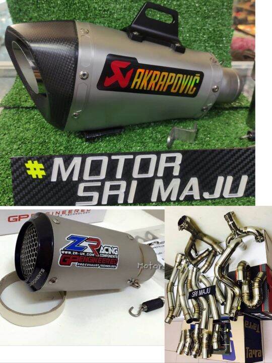 AKRAPOVIC SHORTY MUFFLER SUPER BIKE/ZR RACING MUFFLER/SUPER BIKE/LINK ...