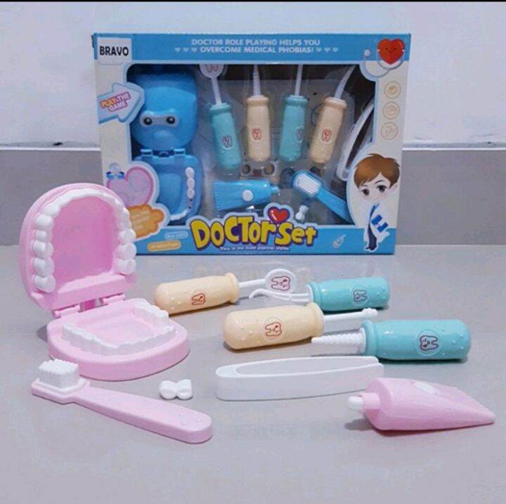 mainan dokter gigi anak edukasi dokter set lengkap | Lazada Indonesia