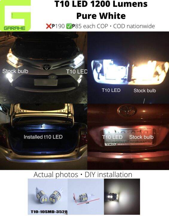 T10 and Dome LED light | Lazada PH