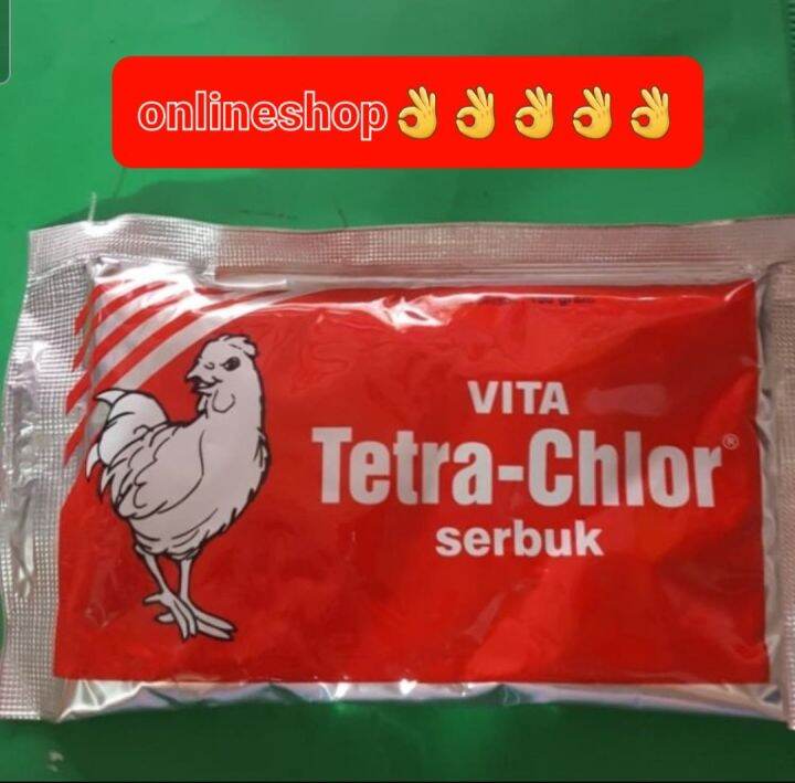 1 SASET VITA TETRA-CHLOR 100gr obat vitamin tetrachlor ayam tetra chlor ...