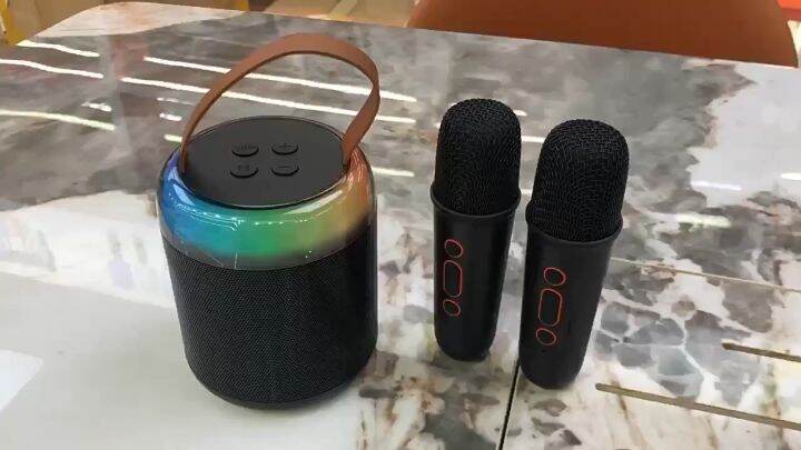 【1 Year Warranty】Mini Videoke Machine with 2 Mic Bluetooth Karaoke ...