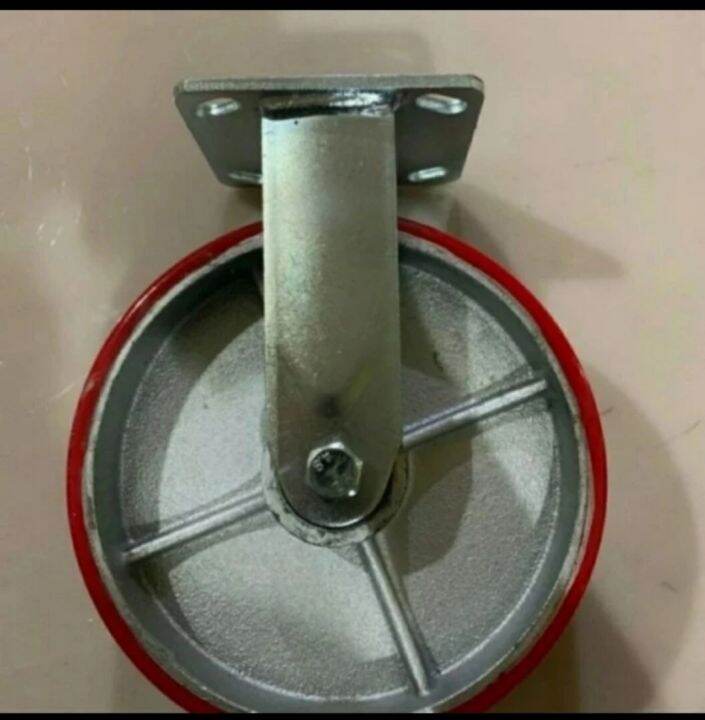 RODA PU HEAVY DUTY 8"INCH MATI/TETAP | Lazada Indonesia