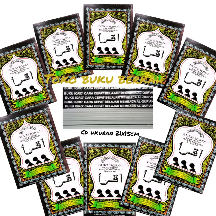 Buku Iqro Hitam Besar isi 10 pcs Kertas CD/Buram 21×15cm | Lazada Indonesia