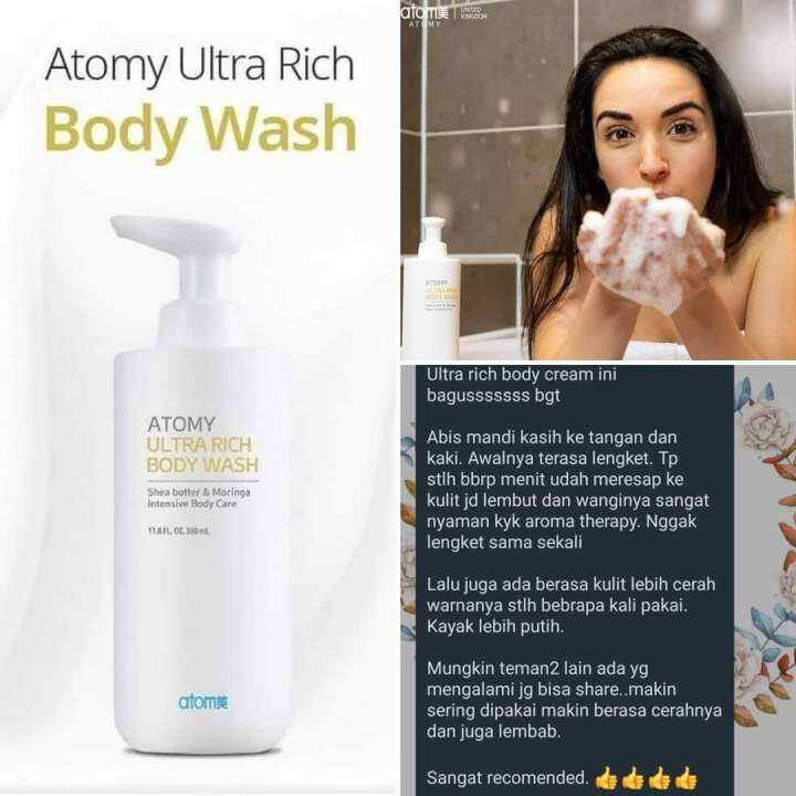 Atomy ultra rich body wash sabun mandi korea | Lazada Indonesia