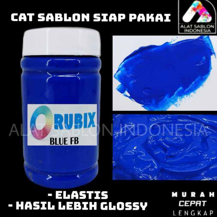 CAT SABLON PASTA GL RUBBER WATER BASED CAT AKRILIK BLUE FB 100GR ...