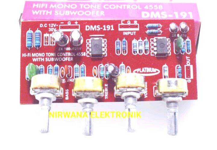 KIT TONE CONTROL MONO IC 4558 DMS 191 | Lazada Indonesia