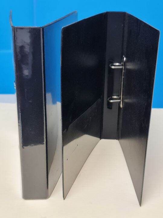 PVC 2D Ring File 25mm with Transparent Pocket Black | Lazada