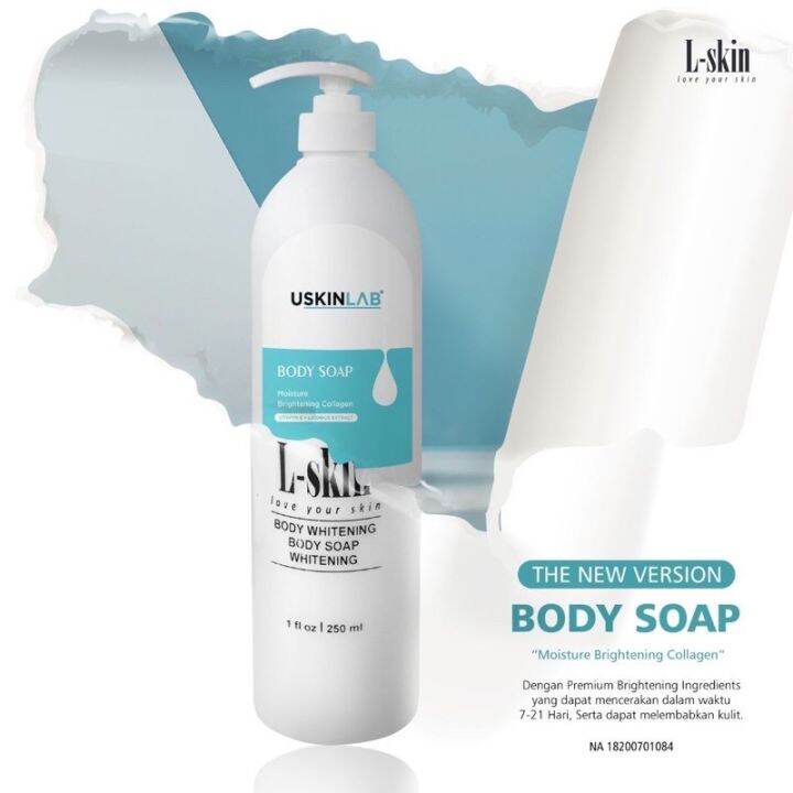Lskin body soap brightening collagen sabun mandi L skin | Lazada Indonesia
