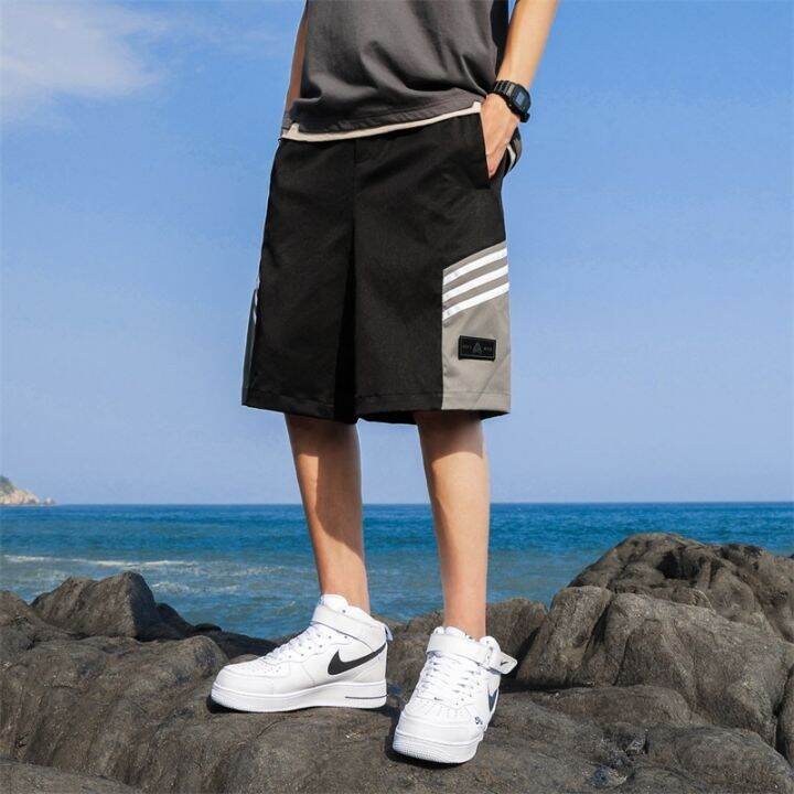 กางเกงขาสั้นกางเกงชายหาดผู้ชายกางเกงห้าส่วน INS แบรนด์ฮิตกางเกงกีฬา ...