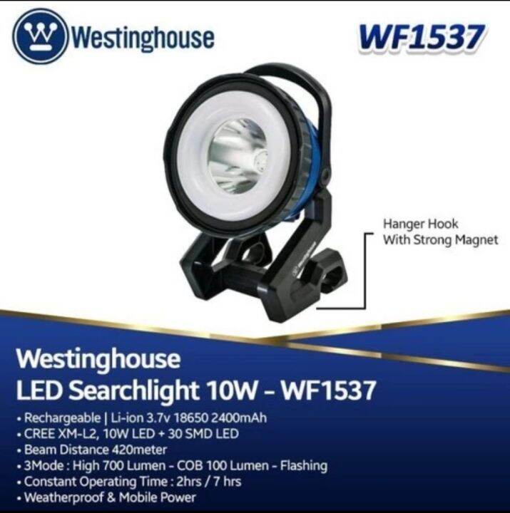 WESTINGHOUSE SENTER WF 1537 LED SEARCH LIGHT 10W | Lazada Indonesia