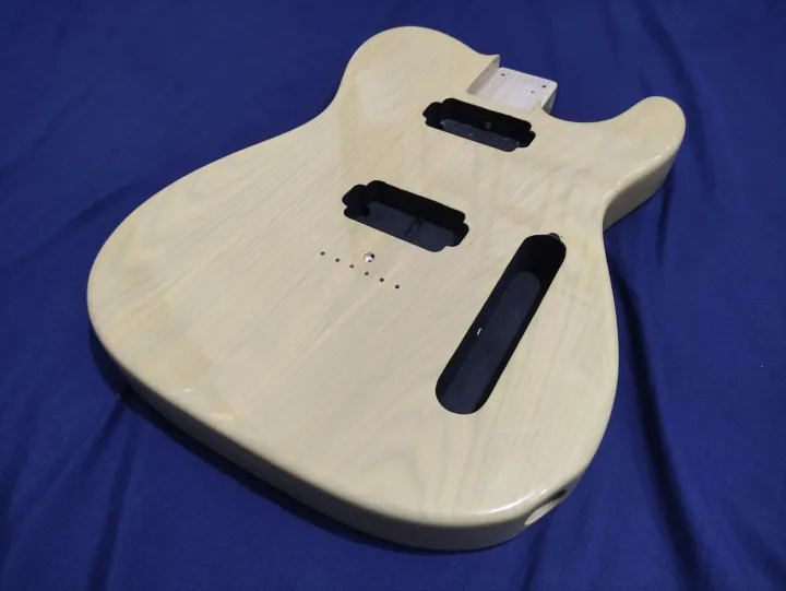 TELECASTER ALDER BODY, HH CAVITY STRING-THRU BODY TRANSPARENT BLONDE ...