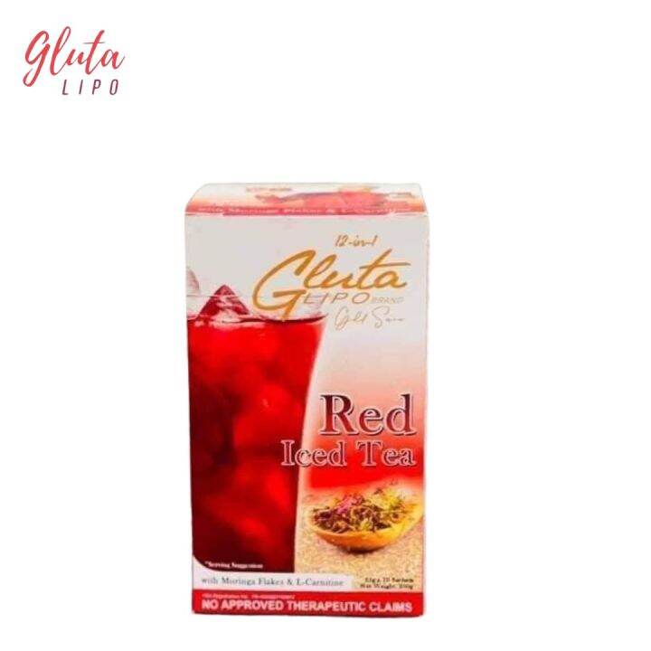 GLUTA LIPO RED ICED TEA 1 box 10 Sachet | Lazada PH