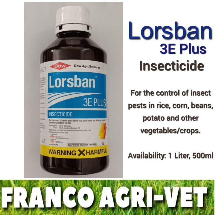 Lorsban 3E Plus Insecticide ( 500ml / 1 Liter ) | Lazada PH