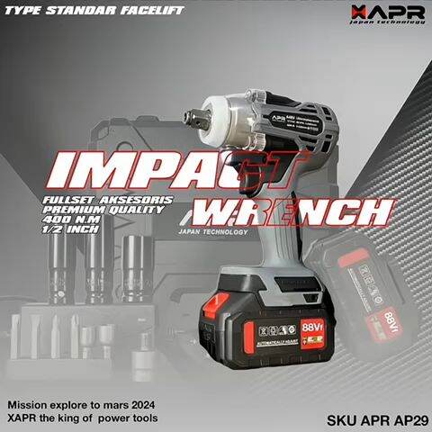 Impact Wrench 48V APR JAPAN Facelift Upgrade | Lazada Indonesia