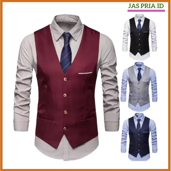 VEST ROMPI / ROMPI JAS PRIA / ROMPI JAS FORMAL | Lazada Indonesia