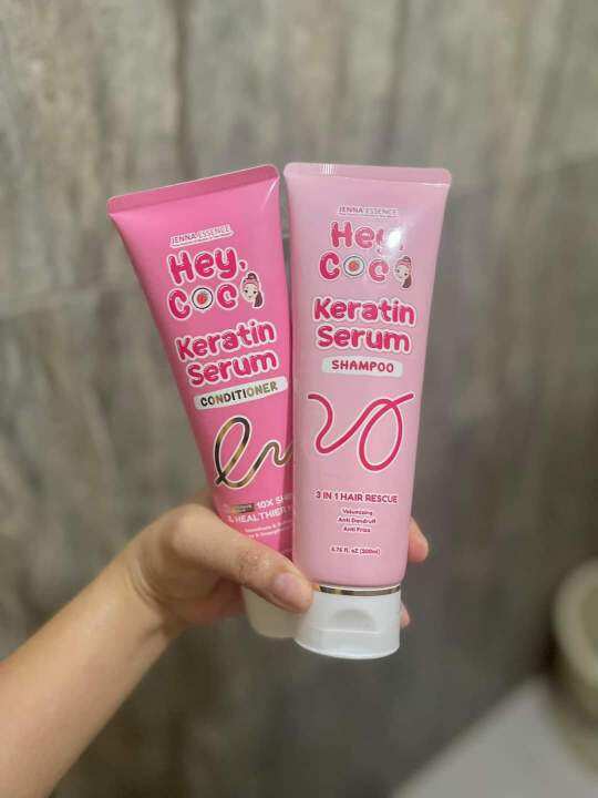 Hey Coco Keratin Serum Shampoo and Conditioner by Jenna Essence | Lazada PH