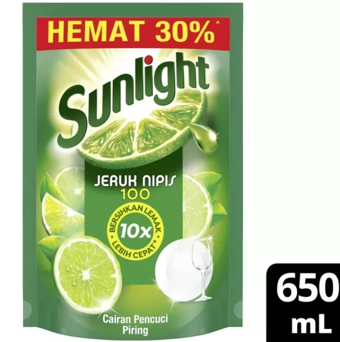 sunlight sabun cuci piring jeruk nipis Refill 650 ml | Lazada Indonesia
