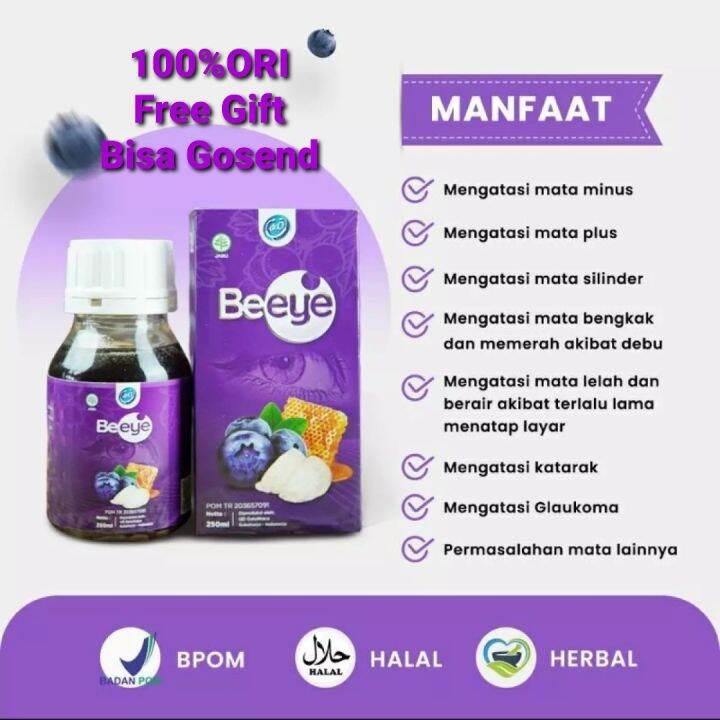 BEEYE ORIGINAL Madu Kesehatan Mata Untuk Mata Minus Plus Silinder Mata Lelah Katarak Glaukoma ...