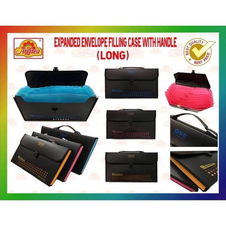 Expanded Envelope Filling Case W/ Handle | Andrea | Lazada PH