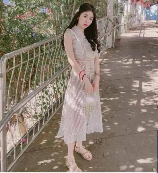 เดรสยาว แต่งระบาย ลูกไม้ทั้งตัว มีซับใน งานตามหา อก32-35 เอว24-28 hip33-37 ชุดใส่ออกงาน ชุดใส่ ...