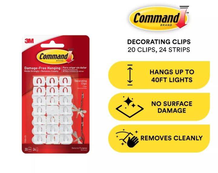 3M Mini Hooks (6 Hooks & 8 Small Strips) | Lazada PH