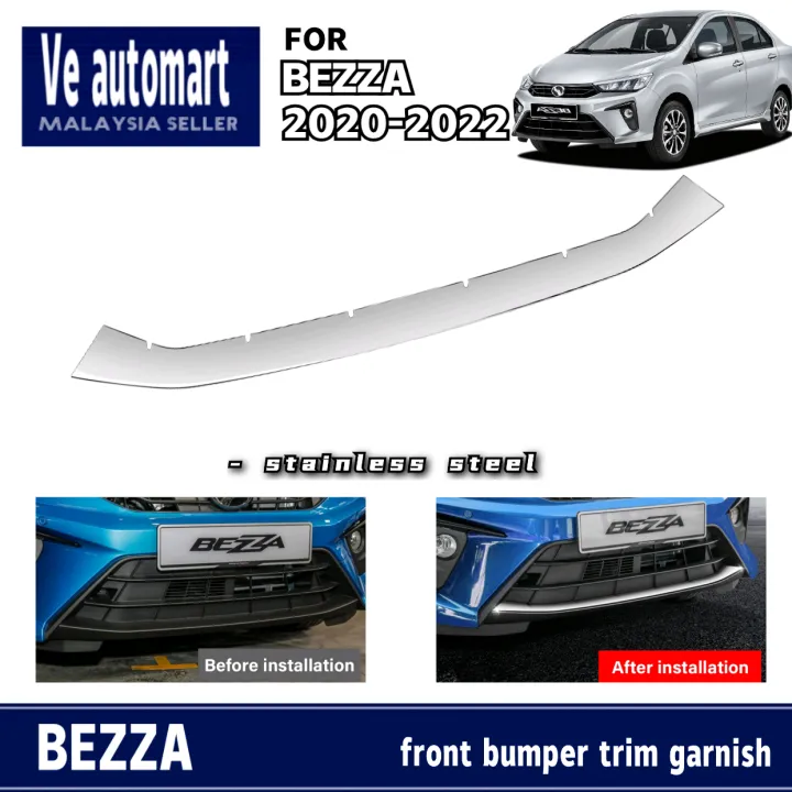 Vemart Perodua bezza chrome front bumper chrome garnish accessories ...