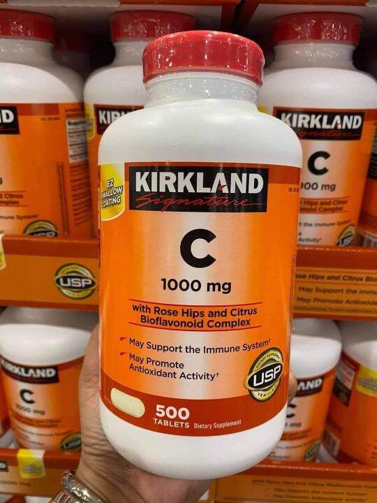 KIRKLAND SIGNATURE VITAMIN C 1000mg WITH ROSEHIPS AND CITRUS BIOFLAVONOID COMPLEX 500ct | Lazada PH