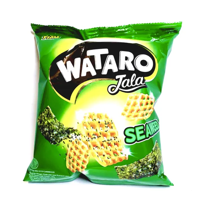 Chiki Wataro Jala Seaweed Rasa Rumput Laut ( 5 pcs x 30g ) | Lazada ...