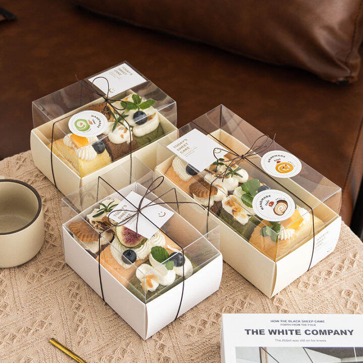 Cake Roll Packaging Box Korean Style Normal Temperature Macaron Towel ...