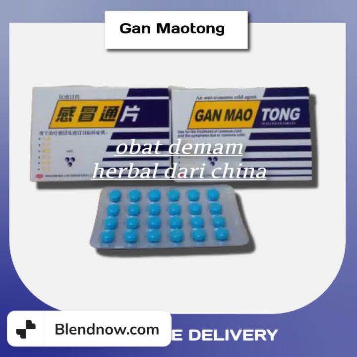 obat demam Gan Mao Tong 24 table/ obat demam herbal/ obat demam / obat ...