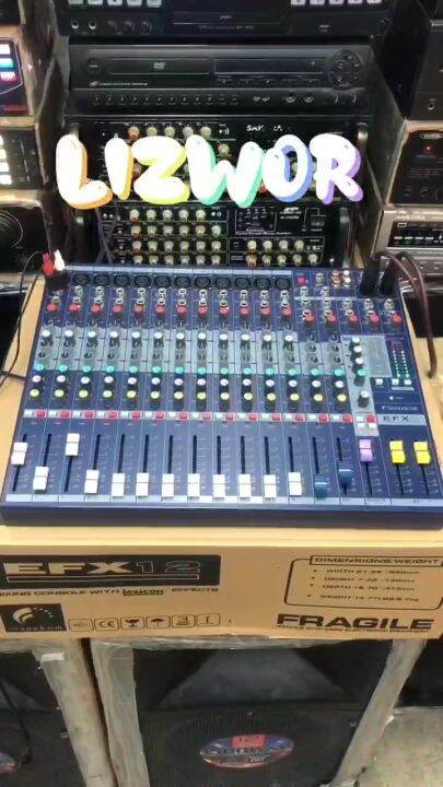 Soundcraft EFX 12 - 12 Channel, 2 Bus Audio Mixer with Lexicon Effects ...
