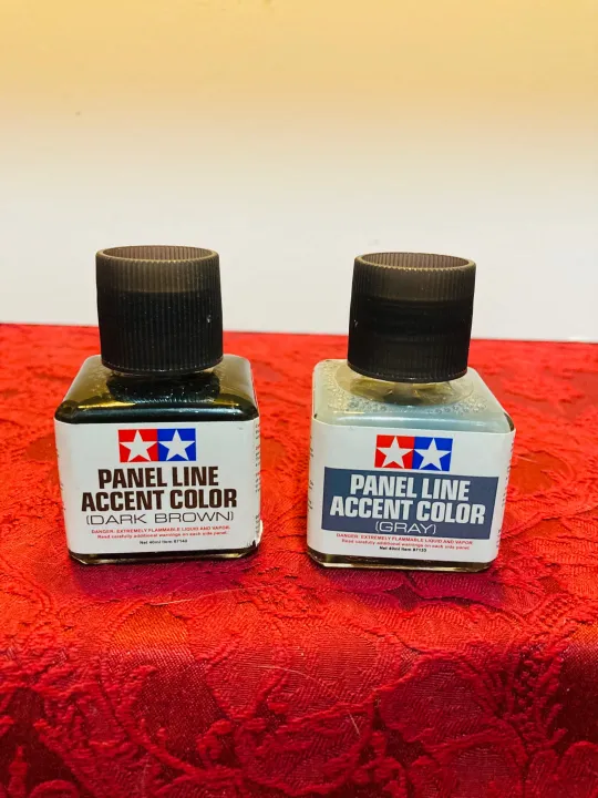 Tamiya Panel Line Accent Color/ dark brown/ grey/ 40 mL | Lazada PH
